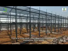 custom size steel structure warehouse galvanized steel multi functional