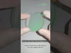 uv fused silica optical glass windows 633nm laser safety window