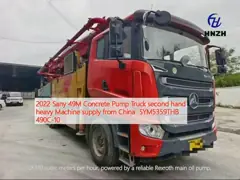 2022 sany concrete pump truck used construction machinery sym5359thb 490c-10