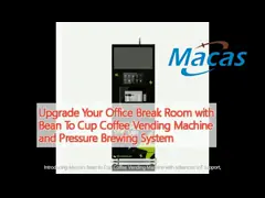 upgrade your office break room with bean to cup coffee vending machine and pressure brewing system