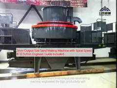 Macchina per la produzione di sabbia da 75 kW 8 r/min- 12,5 r/min