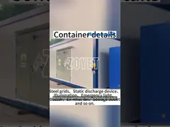 en60079 hazardous material storage containers q235b walk in container