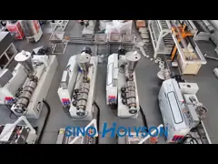 Sinohs HSJZ 53/128 PVC Wall Panel Making Machine/ WPC Fluted Panel Making Machine