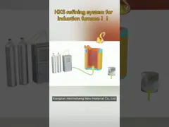 furnace gas diffuser with refining system for high quality foundry