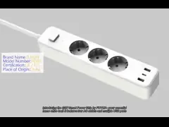 32w smart power strip with multiple usb ports your essential home office tool