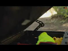 v5 rugged camping box organizer 180l with nylon rope handles