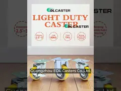 edl light duty 2.5inch 80kg aluminum plate caster by rigid, swivel and brake type