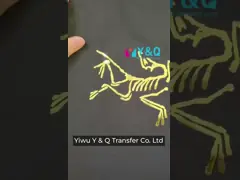 cold peel metallic heat transfer off shine and brilliance gold foil logo for clothing