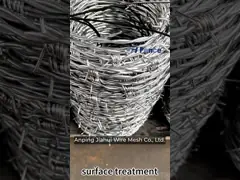 1.6mm 500m 25kgs roll  security barbed wire for grassland boundaries