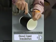 Plastic Free Custom Double Wall Coffee Cups Disposable 610ml 20oz