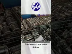 polished stainless steel press fittings customized for piping systems