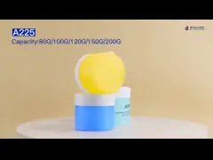 100g 120g custom cosmetic jar empty plastic jars with lids and plastic cap