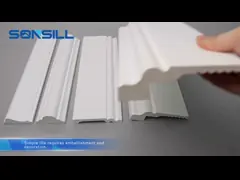 Modanature impermeabili del bordo di bordatura del polistirolo 3m PS per la parete interna