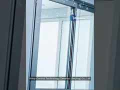 modern architectural glass curtain wall system with photovoltaics function