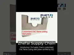 customized cnc flame cutting steel plates