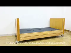 Camas de hospital eléctricas populares para ancianos para el control remoto en el hogar Camas de cuidado en el hogar de madera