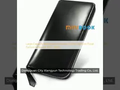 Large Capacity Waterproof Genuine Leather Women Purse Fashion Minibook AMZ Wallet