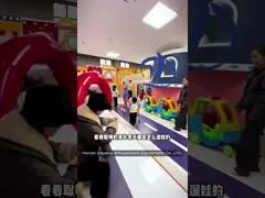 Set di attrezzature per giochi morbidi per interni premium per bambini, parco giochi commerciale per bambini con castello e scivolo