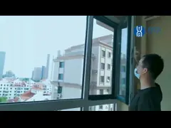 Ventanas de PVC de doble acristalamiento de estilo europeo con doble acristalamiento de inclinación y giro