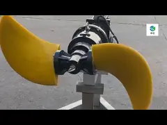 QDT Submersible Mixer Pump Low Speed Flow Propeller With Reducer material cast iron  stainless steel