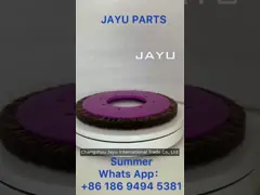 customized stenter machine parts brush wheel purple plastic body mixed bristle pig hair 8 holes