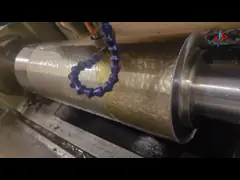 プラスチックシート用45#鋼材とQ355B材料の1年間の保証付きのカスタマイズされたパターンエボスリングロール