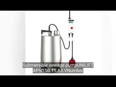grundfos ap50 stainless steel submersible pump is suitable for pumping surface water and groundwater