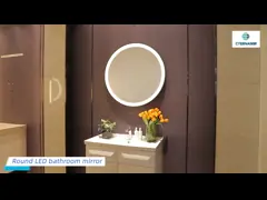 Espejo de baño inteligente con luces con interruptor táctil y luz anti niebla
