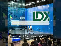 professionnal squash court for competition blue panoramic squash high grade venue
