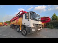 2017 sany 66m old concrete boom pump truck sym5540thb 660c-10 with benz chasis