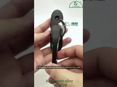 small push pull black crescent lock aluminum material moon lock window hardware