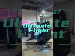 調整可能なゲームタイムを持つ9D仮想現実飛行シミュレーター