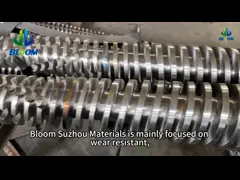 Bimetallico Conico Twin Screw And Barrel Per PVC WPC Pipe Sheet