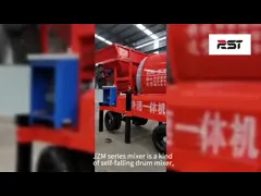 750L Mobile Cement Mixer 5kW Concrete Mixer Machine Energy Saving