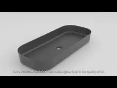 Customized Sanitary Ware Ceramic Hand Wash Basin Size Rectangular Counter Top Mounted Bathroom Sink