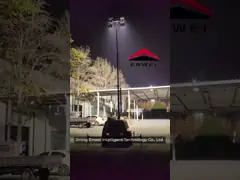 strong endurance mobile diesel 9m telescopic mast light tower for road construction lighting