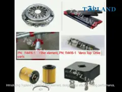 steel varco top drive components filter element replacement pn 114416-1