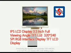 O ecrã IPS-LCD é de 3,5 polegadas com um ângulo de visão completo