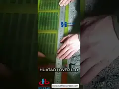 pannelli di schermo poli-vibrante lineare giallo schermo efficiente