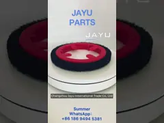 stenter machine parts krantz finishing machine k10 type brush wheel red plastic body black brush whe