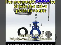 clamp pneumatic butterfly valve carbon steel body soft seal butterfly valve