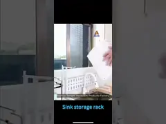 multi functional bowl dish sink drain rack with anti slip suction cup foot pads no shaking or deform