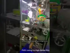 40mm width logo printing waterproof pvdc sausage casings for sausages