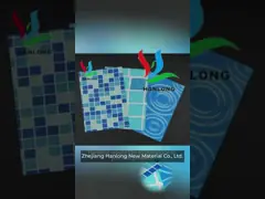 Hspl04 Mosaico in PVC di 1,5 mm blu antiguo Plattierung von Vinyl-Pool und Wasserprüfung