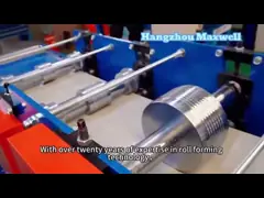 Machine de formage de rouleaux de coude avec rouleaux d'acier fin