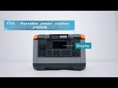 Centrale solare portatile di grande capacità da 2400 W Golden Supplier MPPT Controller con spine UE/USA/UK per uso domestico ed esterno