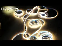 indoor decoration cob flexible led strip lights dc12v 320 leds ribbon led light strip