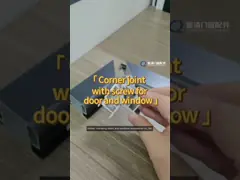 45 degree connecting aluminum hardware window and door frame corner joint corner connector