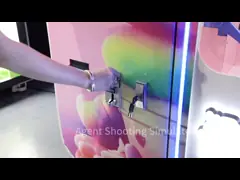 Fully Automatic Commercial Cotton Candy Vending Machine With Three Payment Module