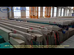 Linea di anodizzazione 1000T/Mese Capacità di grano giallo Simi-Automatico 30*80*10 Fabbrica